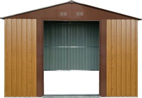 Zahradní domek BestBerg ZDB-7D / 7,2 m² / 301 x 238 x 214 cm / dekor dřevo/hnědá