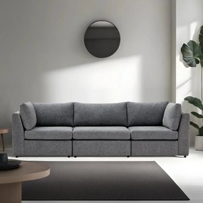 Atelier del Sofa 3-místná pohovka Mottona 3-Seat Sofa - Grey, Šedá