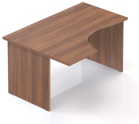 Ergonomický stůl Visio 140 x 100 cm, levý, ořech