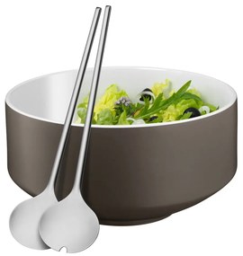 Sada salátové mísy a salátového příboru WMF Cromargan® Moto, ⌀ 13 cm