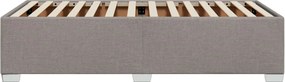 Rám postele bez matrací taupe 90x200 cm textil 3284447