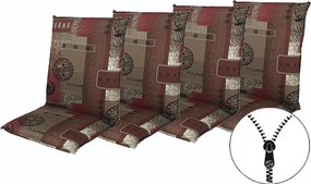 Doppler LIVING 2930 - set 4 ks polstrů na křeslo s nízkým opěradlem