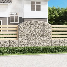 Klenutý gabionový koš 200 x 50 x 160/180 cm pozinkované železo 153478