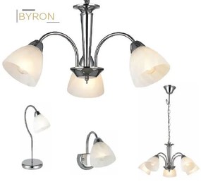 ACA DECOR Závěsný lustr BYRON 60W/5xE14/230V/IP20, barva chromu