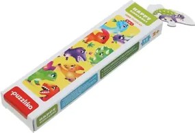 Puzzlika 15252 Dinosauři - puzzle 8 zvířátek / 16 dílků / od 2 let