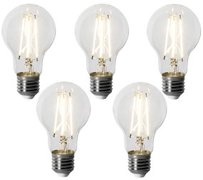 Sada 5 stmívatelných LED žárovek E27 A60 6W 500LM 3000K