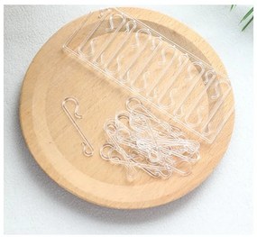 Flamenco Mystique 10 kusů Transparentní 4cmx1cm vánoční stromek Tag KSN151