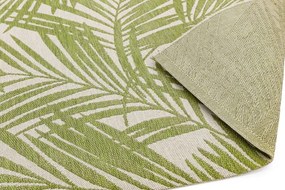Zelený  koberec Granton Green Palm Rozměry: 66x240 cm