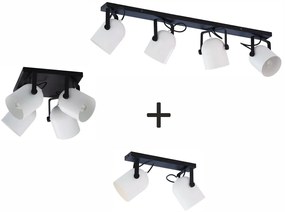 TK LIGHTING Sada osvětlení - SPECTRA, sestava č. 2, bílá/černá