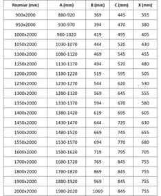 Mexen Exo, posuvné sprchové dveře 155 cm, čiré sklo, zlatá, 8151-155-000-50-00