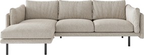 XXXLutz ROHOVÁ SEDAČKA, textil, šampaňská Livetastic - Sedací soupravy - 001968003106