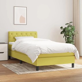 vidaXL Box spring postel s matrací 80 x 200 cm textil [3140256] Barva: krémová