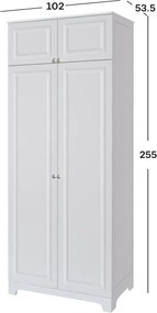 Skříň č. 2 / V.1 + Antresol Madrid