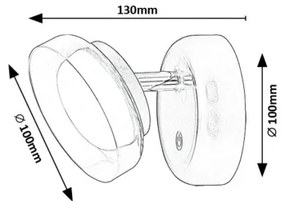 Rabalux 71272 - LED Nástěnné svítidlo JAVI LED/2W/5V 3000K