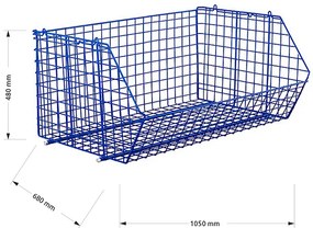 FEROPLAST spol. s.r.o Průmyslový úložný koš KS1 1050x680x480 mm, stohovatelný