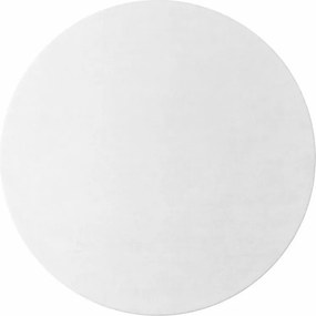 Ayyildiz, Kusový koberec Joy 1400 white kruh, 80x80 (průměr) kruh, bílá, chodba / předsíň