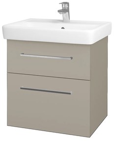 Dřevojas Koupelnová skříň Q MAX SZZ2 60 Varianta: N01 Bílá lesk / Úchytka T04 / D03 Cafe
