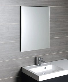 Sapho ACCORD zrcadlo s fazetou 400x600mm, zakulacené rohy, bez úchytu