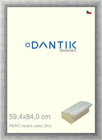 DANTIK rámeček 59,4x84 | PAINT modrá velká (Plexi Čiré)