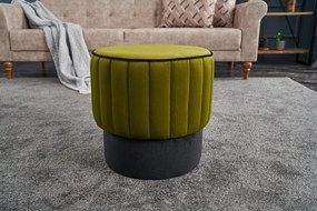 Atelier del Sofa Taburet Rose Puf - Green, Zelená