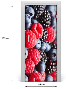Fototapeta na dveře samolepící lesní ovoce 85x205 cm