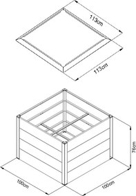 LANIT PLAST, s.r.o. vyvýšený záhon LANITPLAST SNAIL 100 LG2422