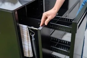 Outdoorchef Úzký úložný modul HEAT  - černý