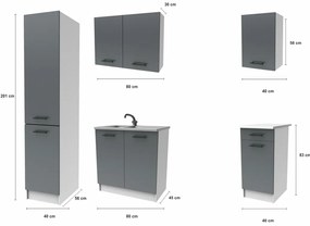 Kuchyňská linka DAGA I 220 SL4 - dub artisan