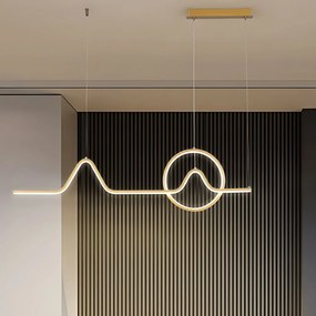 Toolight Závěsné LED osvětlení E6 LHJ022-CP 120 cm zlaté