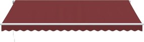 Automatická zatahovací markýza burgundská 450 x 350 cm 3214988
