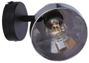Černo-zlaté nástěnné svítidlo Gregory pro žárovku E14  - Candellux