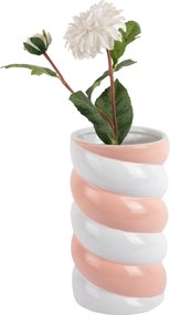 Bílá/růžová keramická váza (výška 23 cm) Marshmallow – PT LIVING