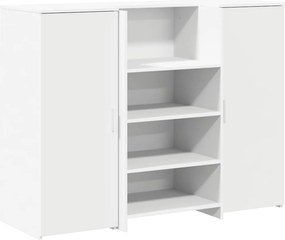 Recepční stůl bílý 135x50x103,5 cm kompozitní dřevo 3324187