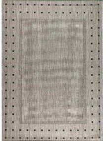 J-Line Kusový koberec Level 20329 stříbrnočerný BARVA: Šedá, ROZMĚR: 160x230 cm
