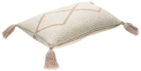 Lorena Canals polštář pletený, růžový vzor - Little Oasis