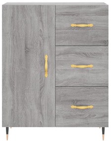 Skříň highboard šedá sonoma 69,5 x 34 x 180 cm kompozitní dřevo - Default Title