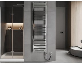 Mexen Uran, elektrické topné těleso 1800x500 mm + topná tyč 900 W, chromová, W105-1800-500-2900-01