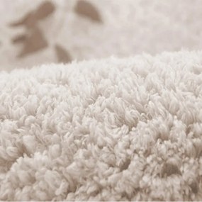 Protiskluzový koberec ALPACA béžový kruh - Zlevněný kus - drobné poškození