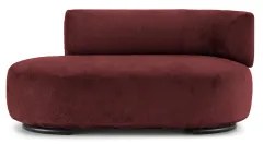 K-Wait Chaise lounge  Chenille pravá područka cihlově červená Kartell