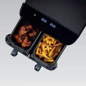Maestro MR-758 černá / Teplovzdušná fritéza / 2x 4,5 l / 2000 W / 8 pr