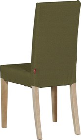 Potah na židli IKEA Harry, krátký barva zelená látka pletený vzor