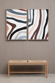 Obrazy v sadě 2 ks s rámem/na plátně 63x93 cm Astratto – Premier Housewares