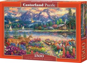 Castorland puzzle majestát jarních hor 1500 dílků