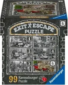 Ravensburger Exit Puzzle: Garáž / 99 dílků / 26 x 18 cm / od 14 let
