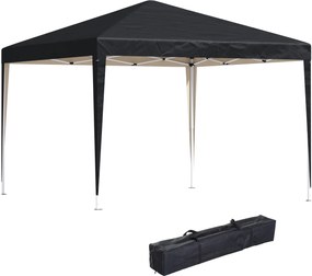 Pavilon Outsunny cca 3x3m, voděodolný stabilní skládací pavilon, zimní ochrana, UV ochrana, skládací party stan s taškou, zahradní pavilon pro kempová