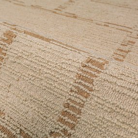 Ručně tkaný vlněný koberec v přírodní barvě 140x200 cm Harris Modula Wool – Flair Rugs