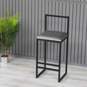 Hanah Home Barová židle Nordic - Grey, Šedá