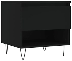 Konferenční stolky 2 ks černé 50 x 46 x 50 cm kompozitní dřevo - Default Title