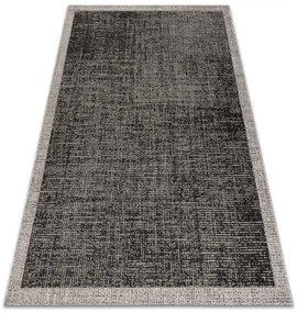Dywany Luszczow Kusový koberec SIZAL FLOORLUX 20401 vzor rámu Černá / stříbrný Rozměr koberce: 140 x 200 cm