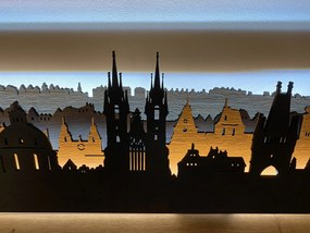 Li-Go "Praha" světelný obraz 230V 125x35cm